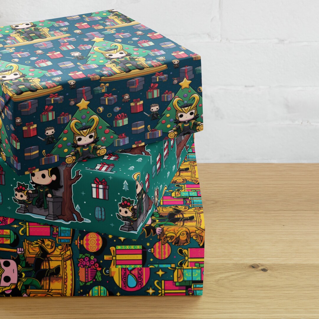 Loki Glorious Purpose Holiday Wrapping Paper Sheets - Etsy