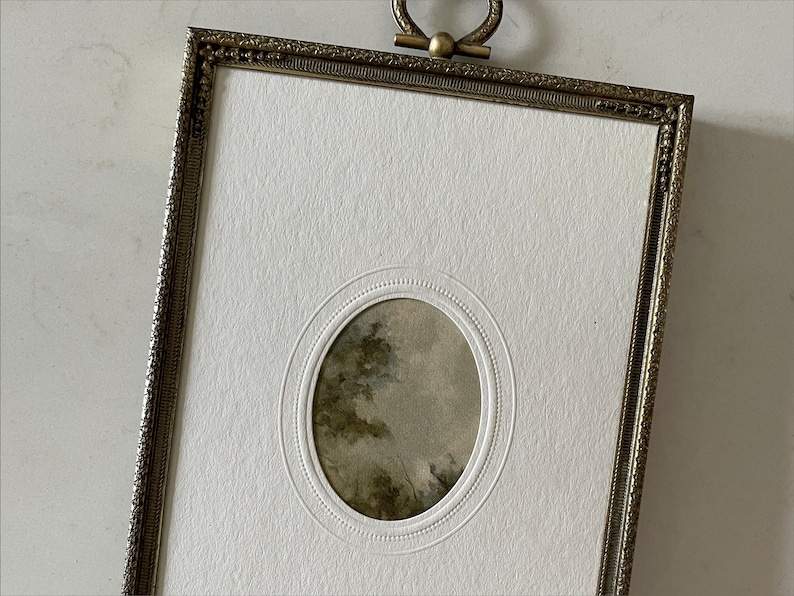 Ornate Oval Photo Mat | Antique Inspired Vignette Paper Frame Made With ...
