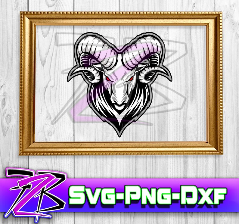 Ram Head X Goat Head Svg-dxf-png digital Download - Etsy