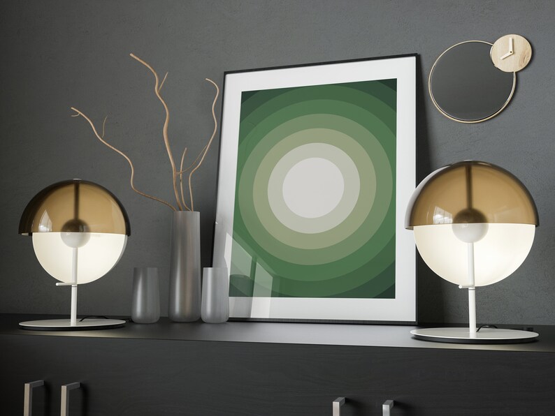 Green Color Wheel | Digital Wall Art | Wall Decor | Printable Art ...