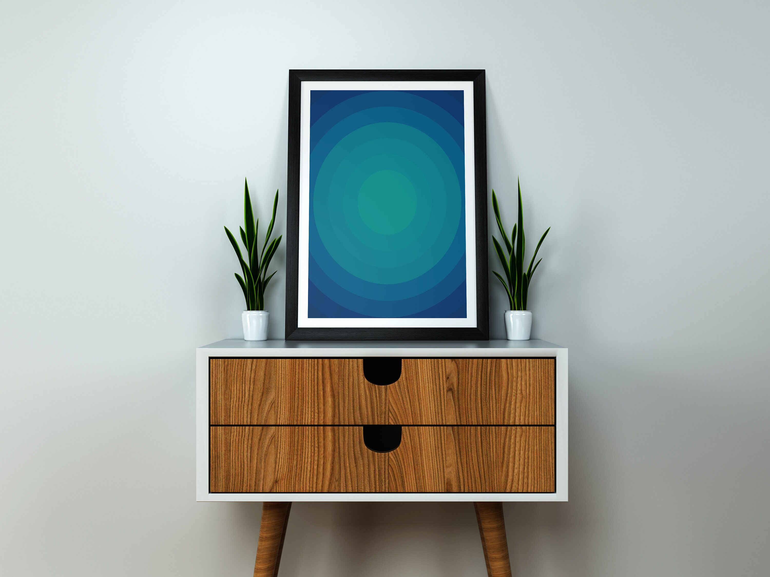 Aqua Color Wheel | Digital Wall Art | Wall Decor | Printable Art ...