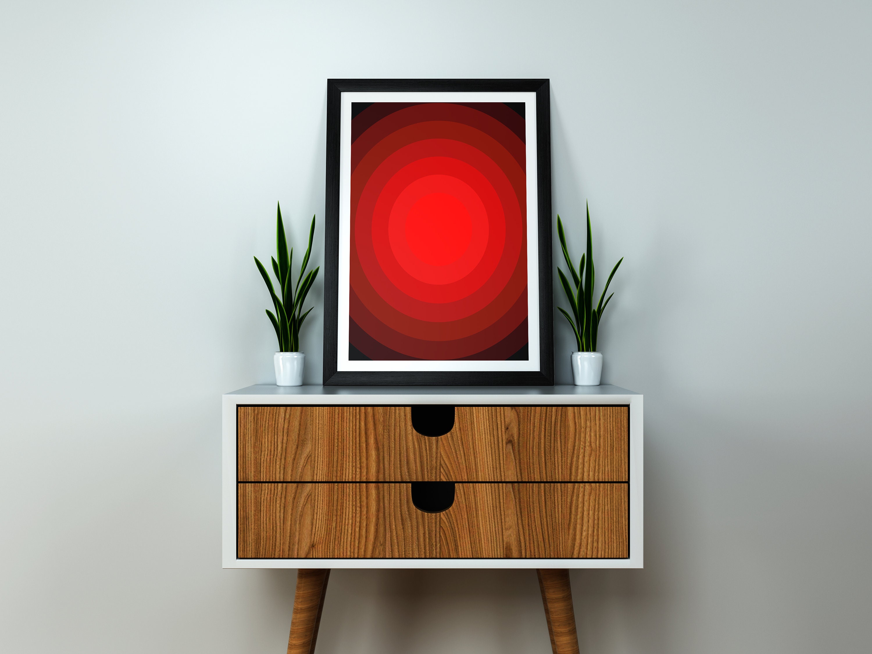 Red Color Wheel Digital Wall Art Wall Decor Printable Art Digital ...