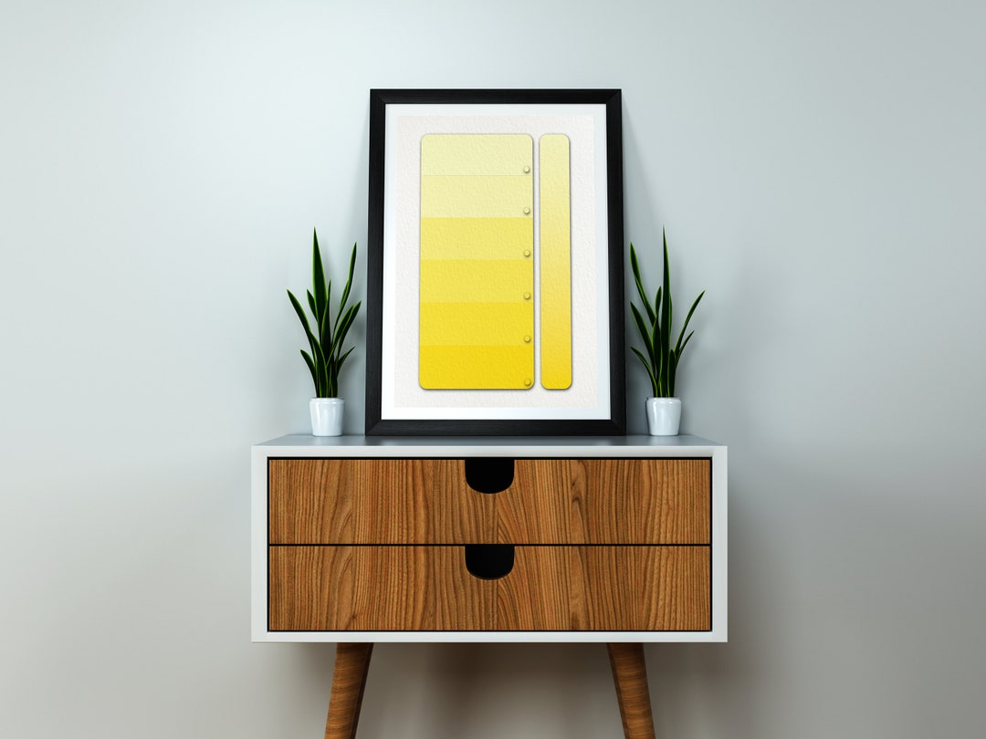 Yellow Color Palette | Digital Wall Art | Wall Decor | Printable Art ...