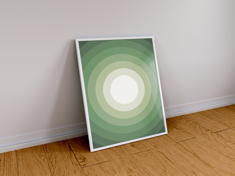 Green Color Wheel | Digital Wall Art | Wall Decor | Printable Art ...