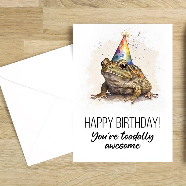 Frog and Toad Birthday Card - Etsy