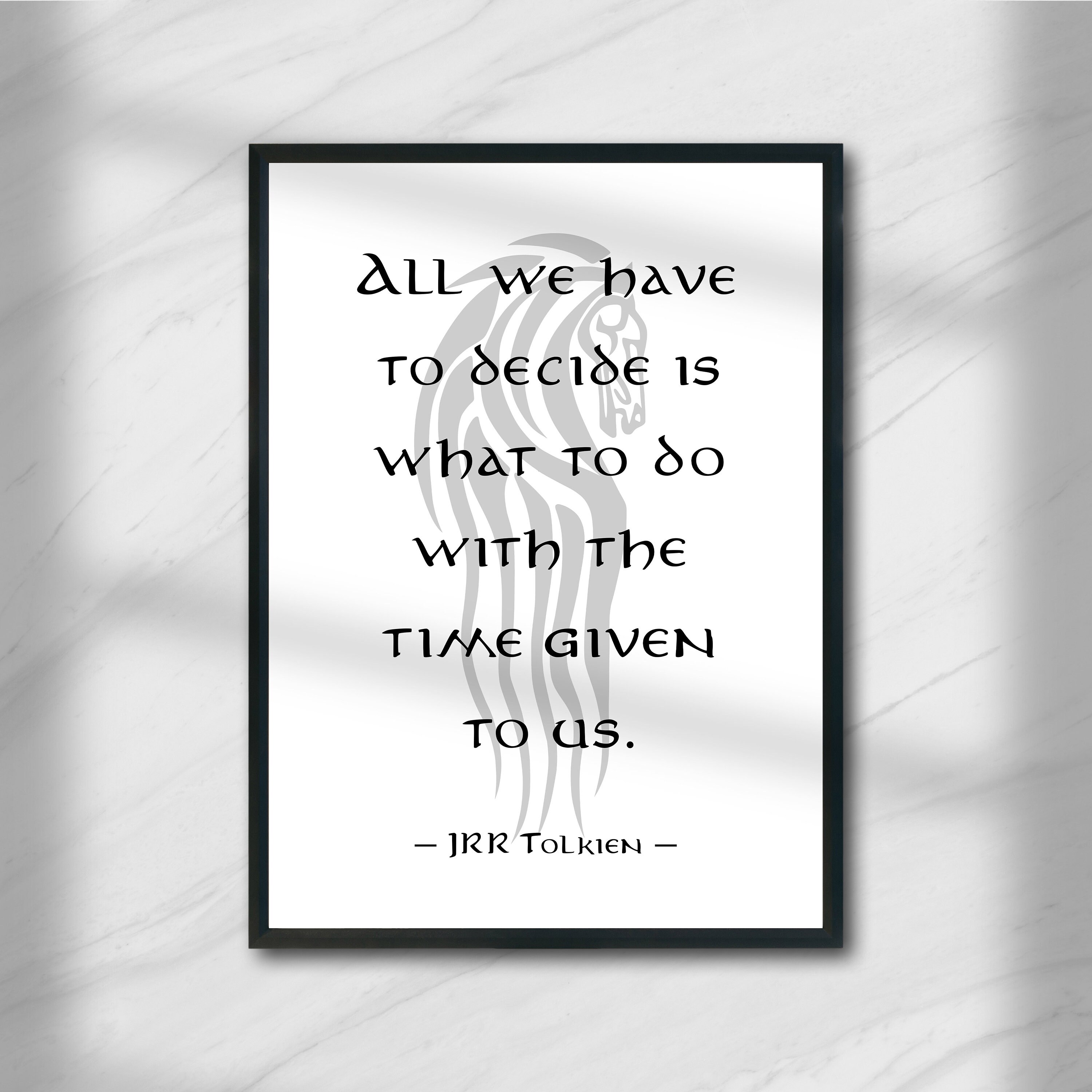 Lord of the Rings Print Tolkien Quote Inspirational Quotes Middle Earth ...