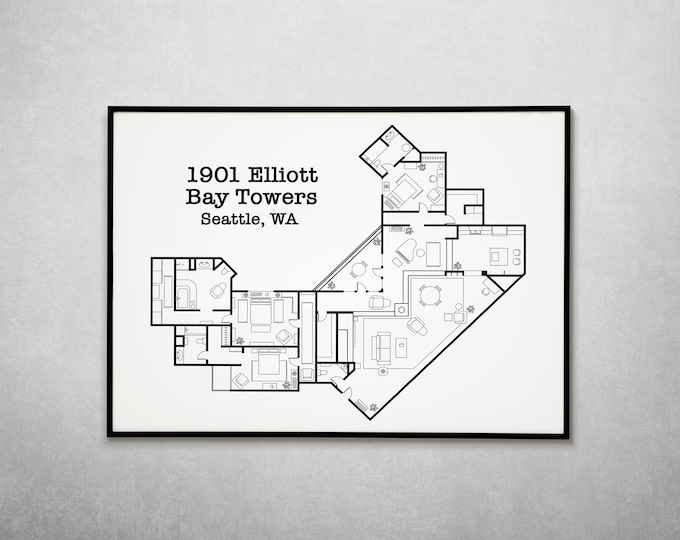 Frasier Floor Plan Apartment Layout Frasier Crane Great Frasier Gift ...