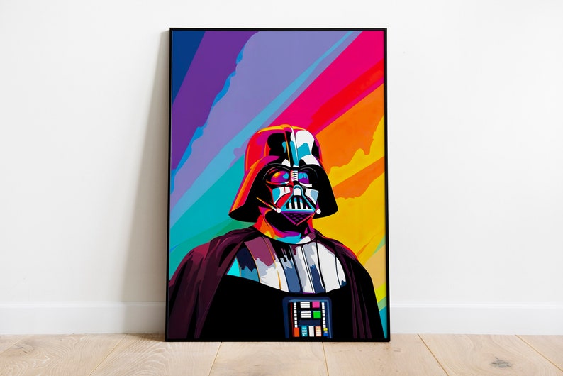 Modern Darth Vader Print Abstract Star Wars Print Instant - Etsy