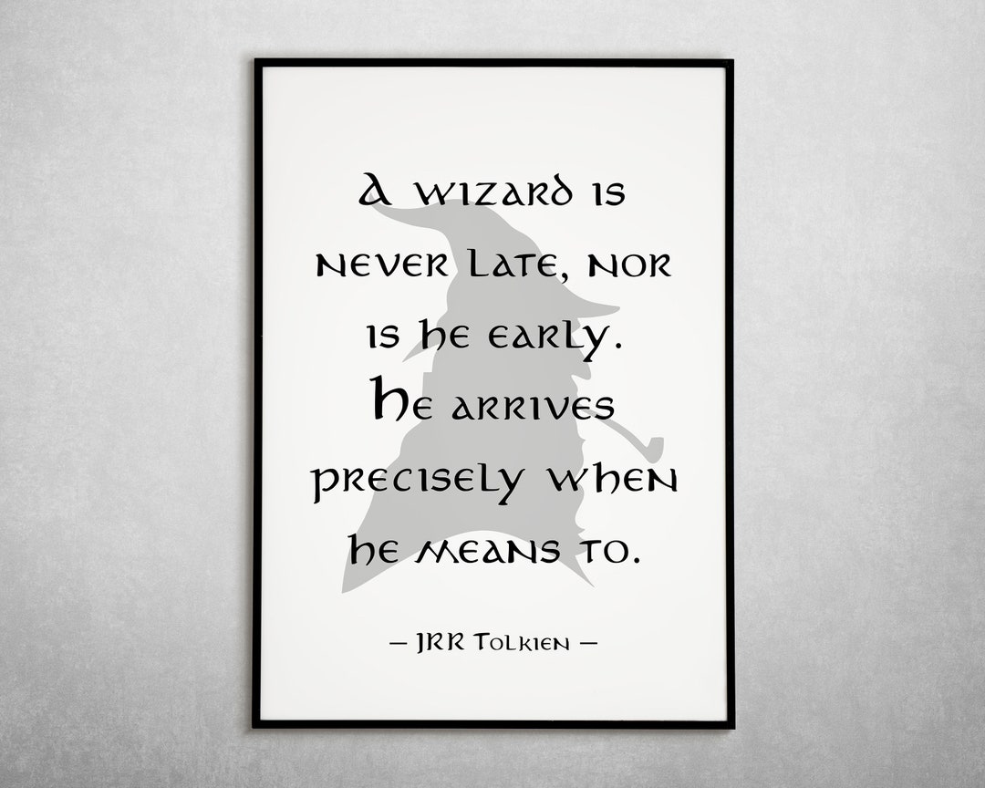 Lord of the Rings Print Tolkien Quote Inspirational Quotes Gandalf ...