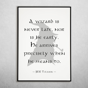 Lord of the Rings Print Tolkien Quote Inspirational Quotes Gandalf ...