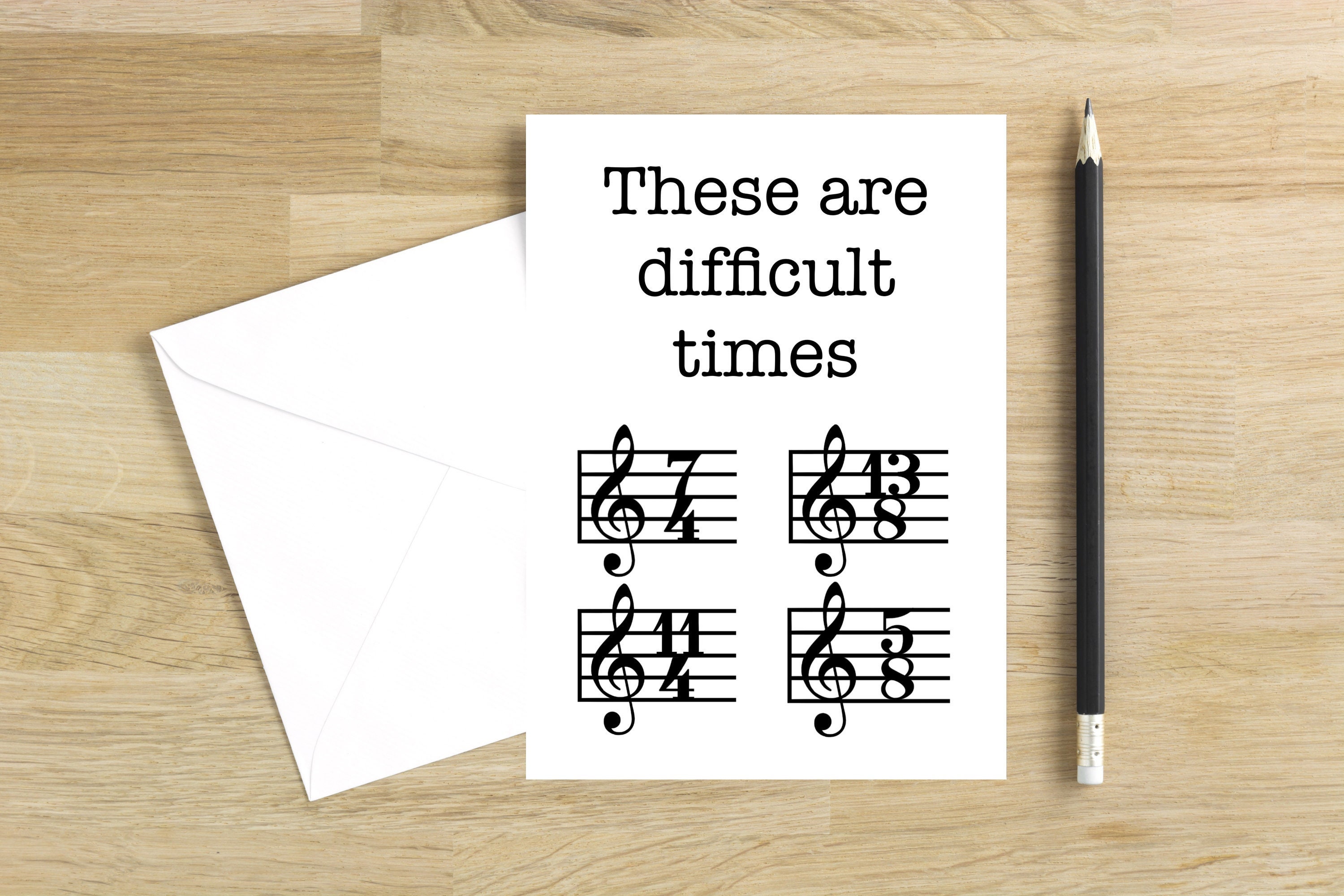 Funny Sympathy Card Print From Home Card Card for Musicians Musical ...