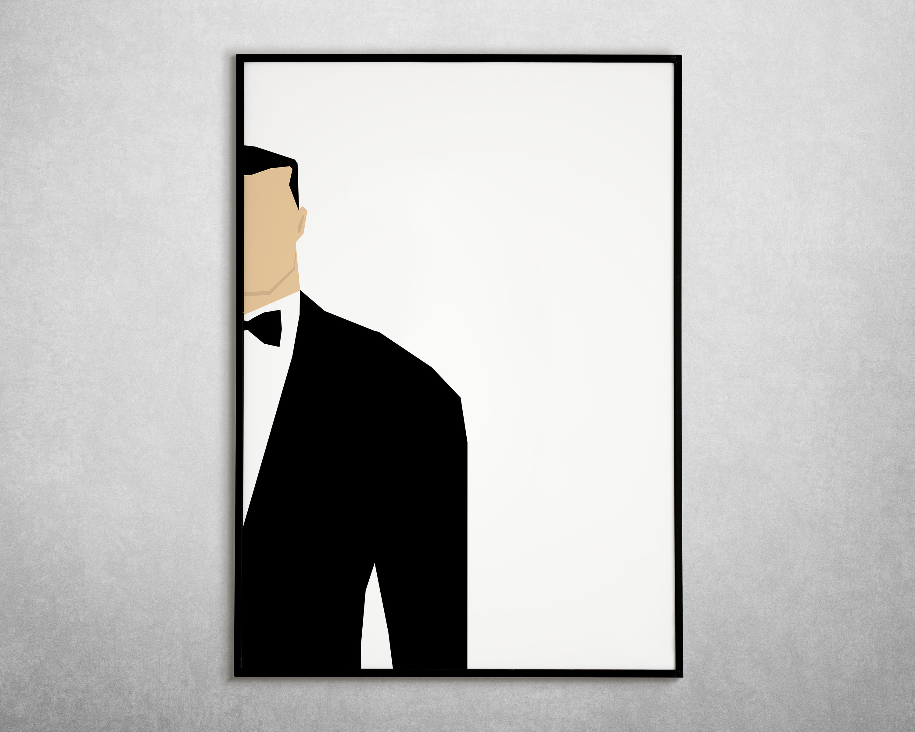 Minimalist Batman Print Set Abstract Batman and Bruce Wayne Poster ...