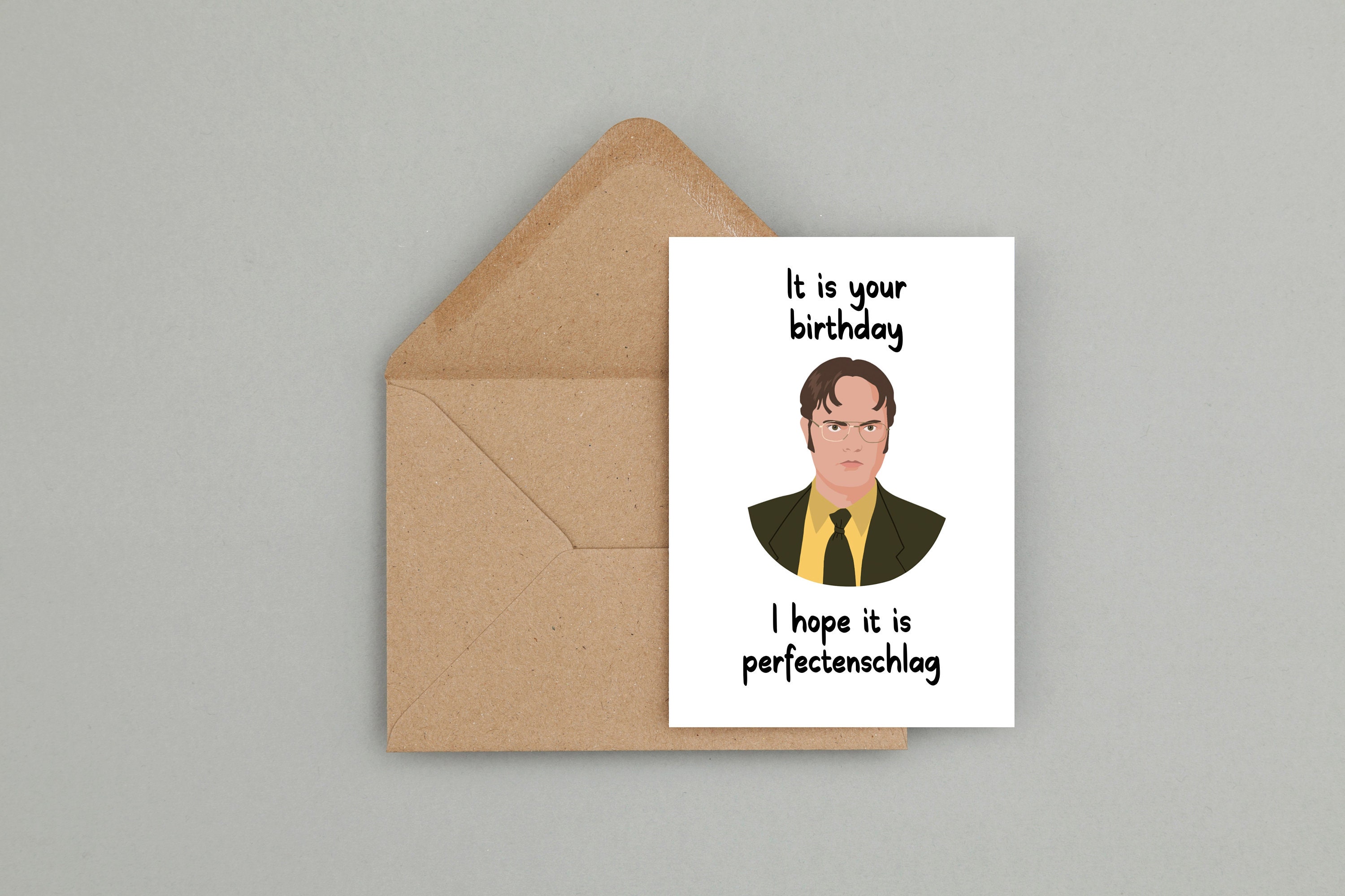 Funny the Office Birthday Card Printable Office Greeting Card Dwight ...