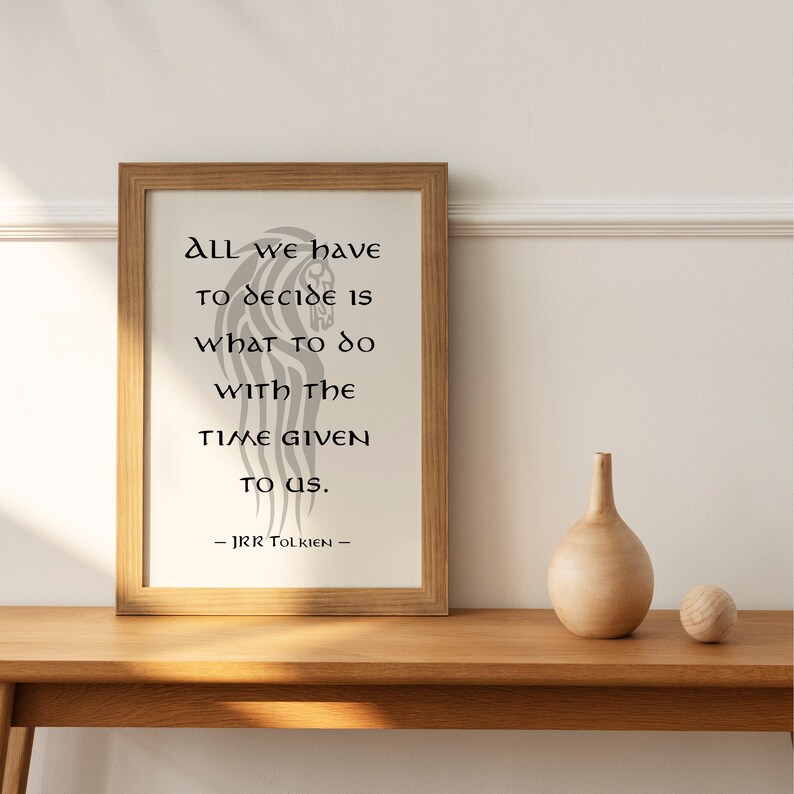 Lord of the Rings Print Tolkien Quote Inspirational Quotes - Etsy