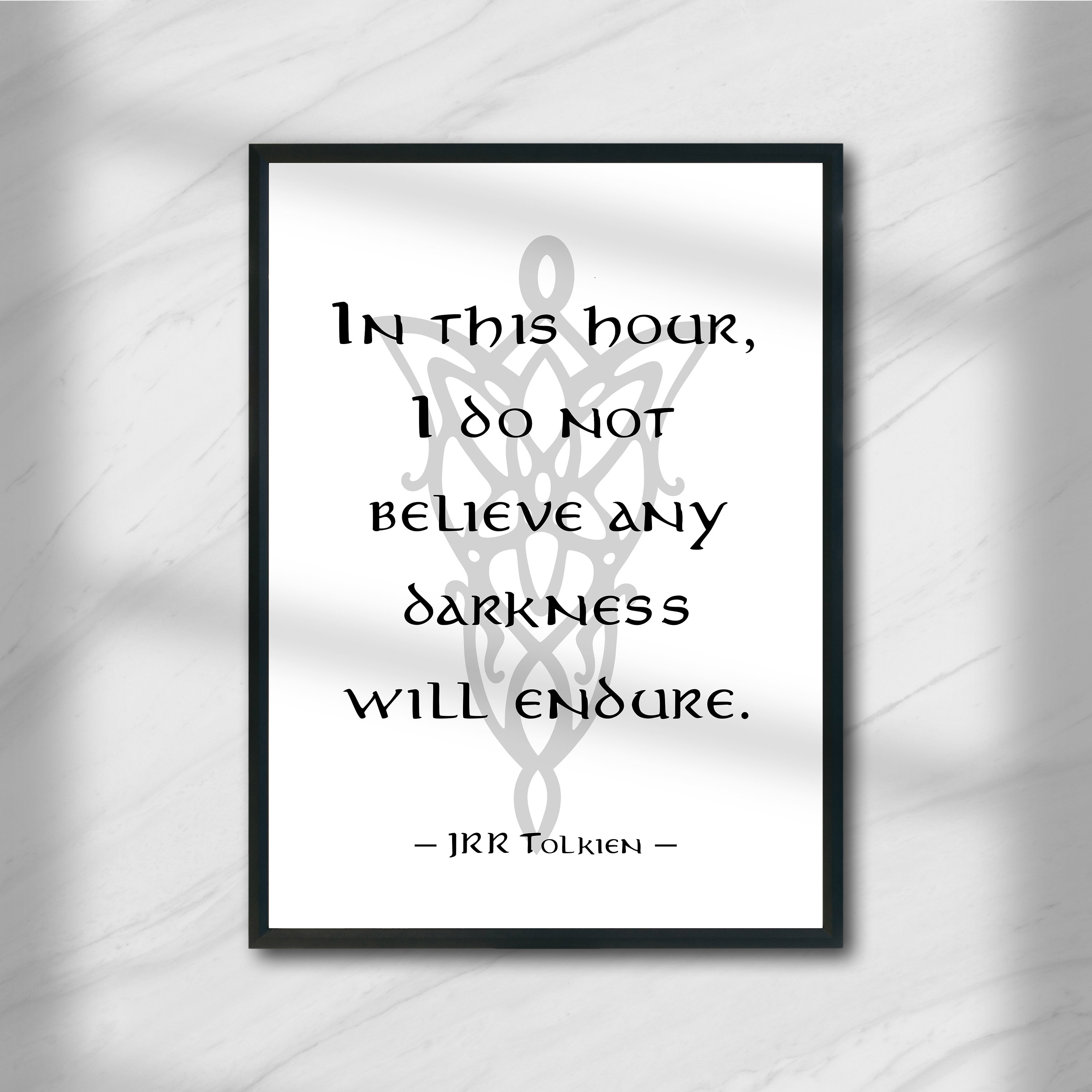 Lord of the Rings Print Tolkien Quote Inspirational Quotes Gandalf ...