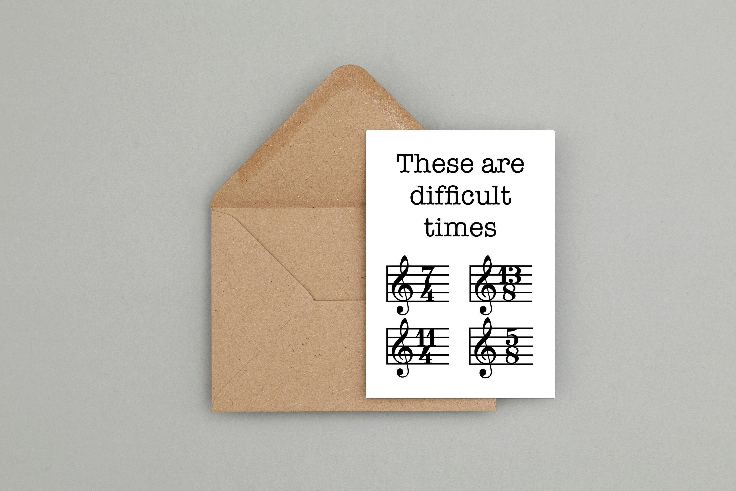 Funny Sympathy Card Print From Home Card Card for Musicians Musical ...