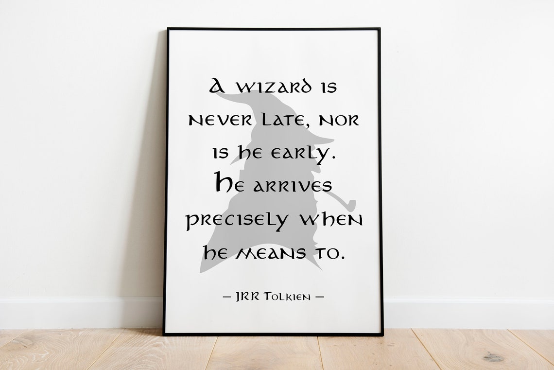 Lord of the Rings Print Tolkien Quote Inspirational Quotes - Etsy