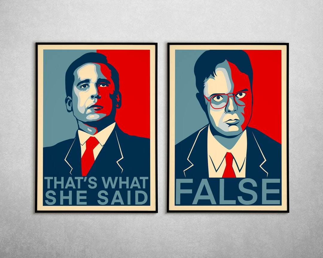 The Office Print Set Michael Scott Print That's What She Said Poster ...