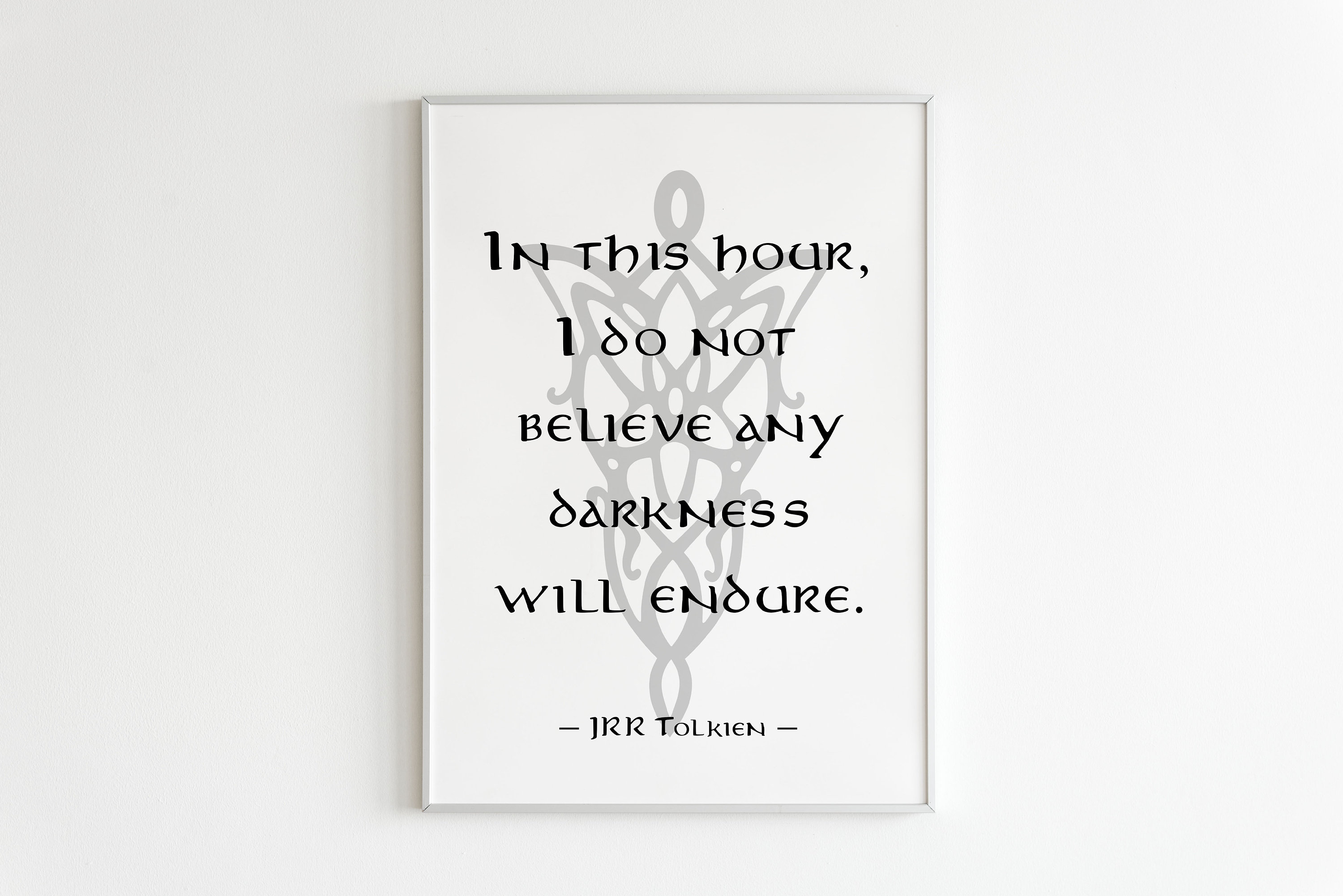 Lord of the Rings Print Tolkien Quote Inspirational Quotes Gandalf ...