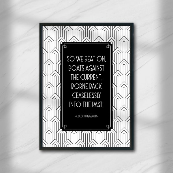 Gatsby Quote Print - Etsy