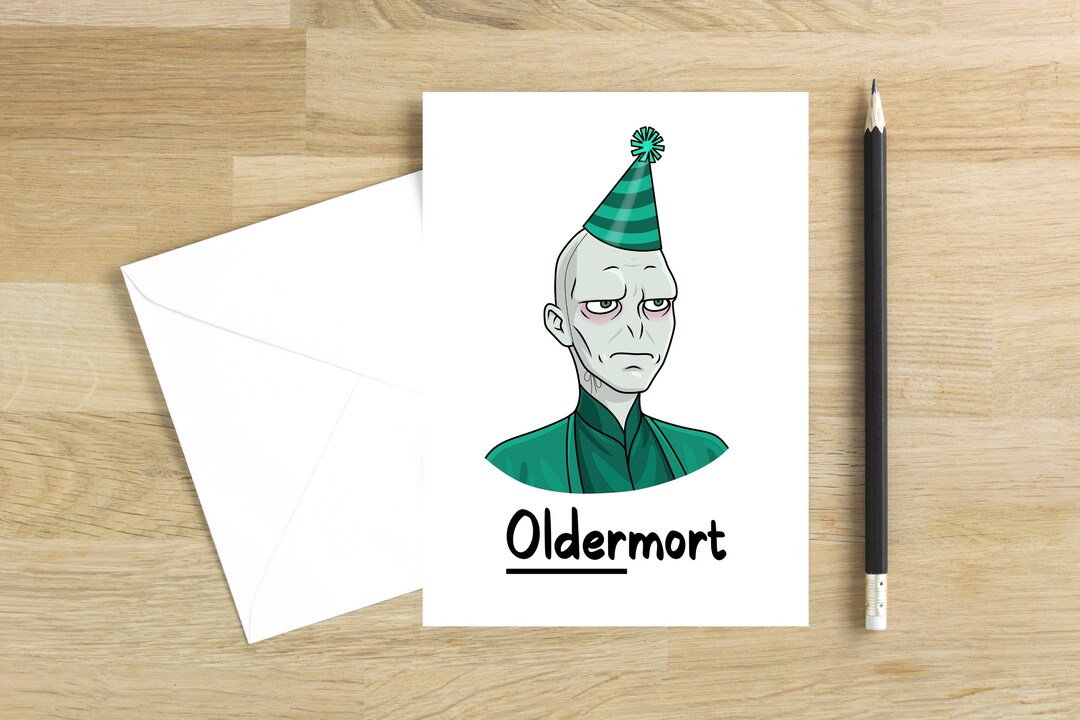 Voldemort Birthday Card Funny Harry Potter Birthday Card Printable ...