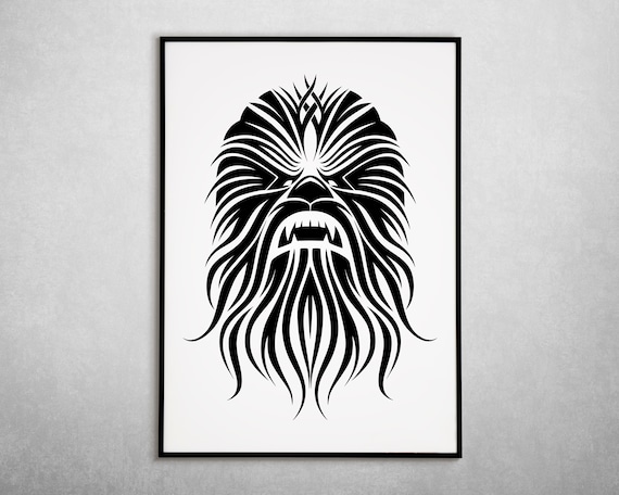 Chewbacca Black And White