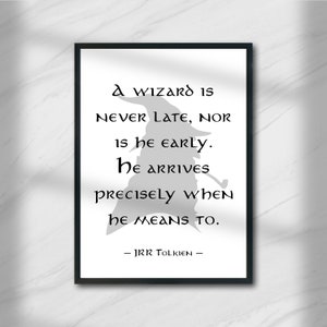 Lord of the Rings Print Tolkien Quote Inspirational Quotes Gandalf ...