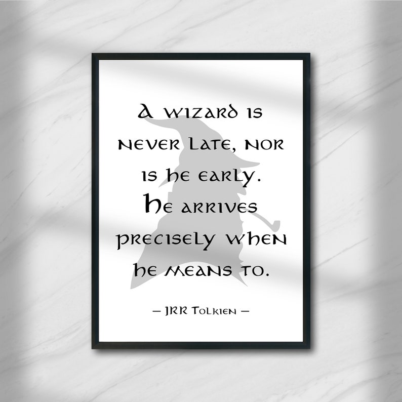 Lord of the Rings Print Tolkien Quote Inspirational Quotes - Etsy