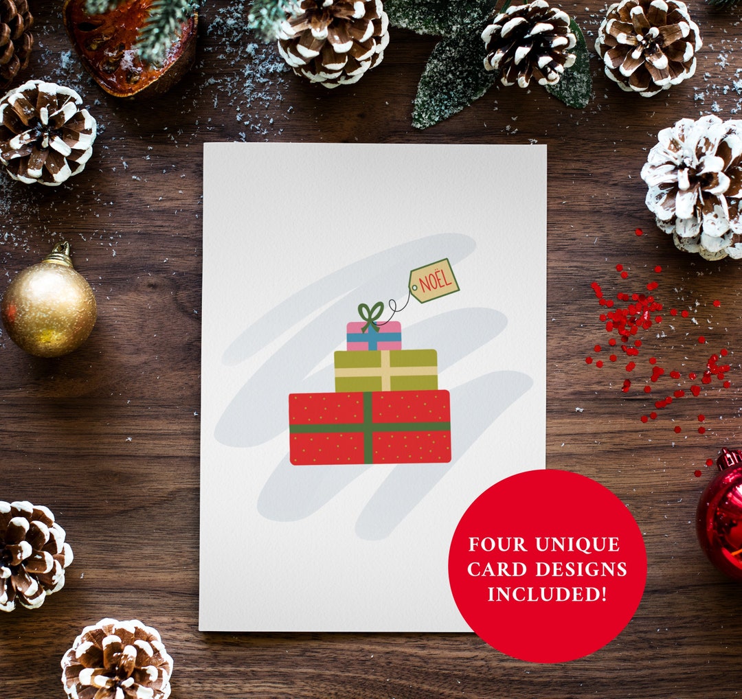 Season's Greetings Cards Printable Cards Digital Cards - Etsy