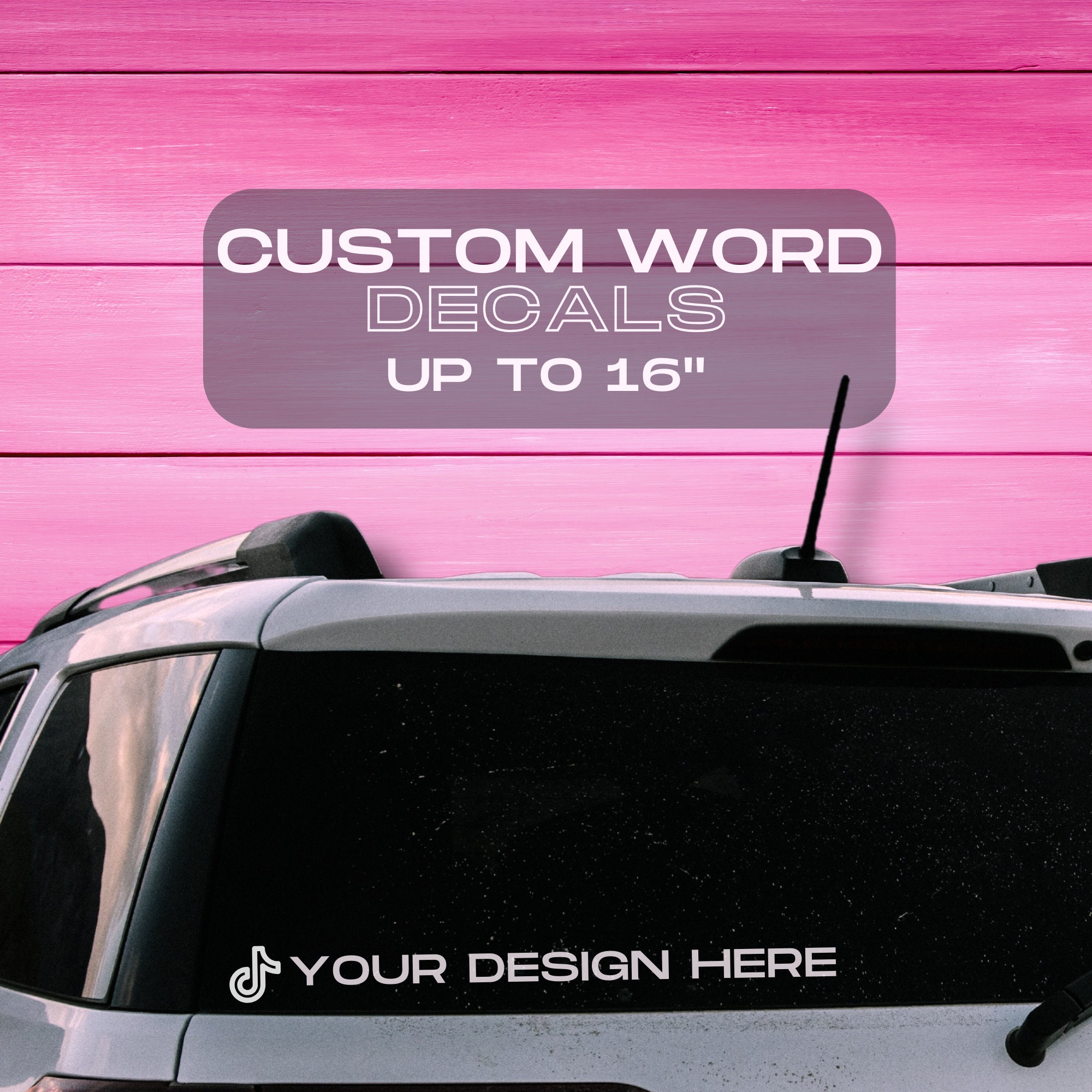 Custom Car Decals - Etsy