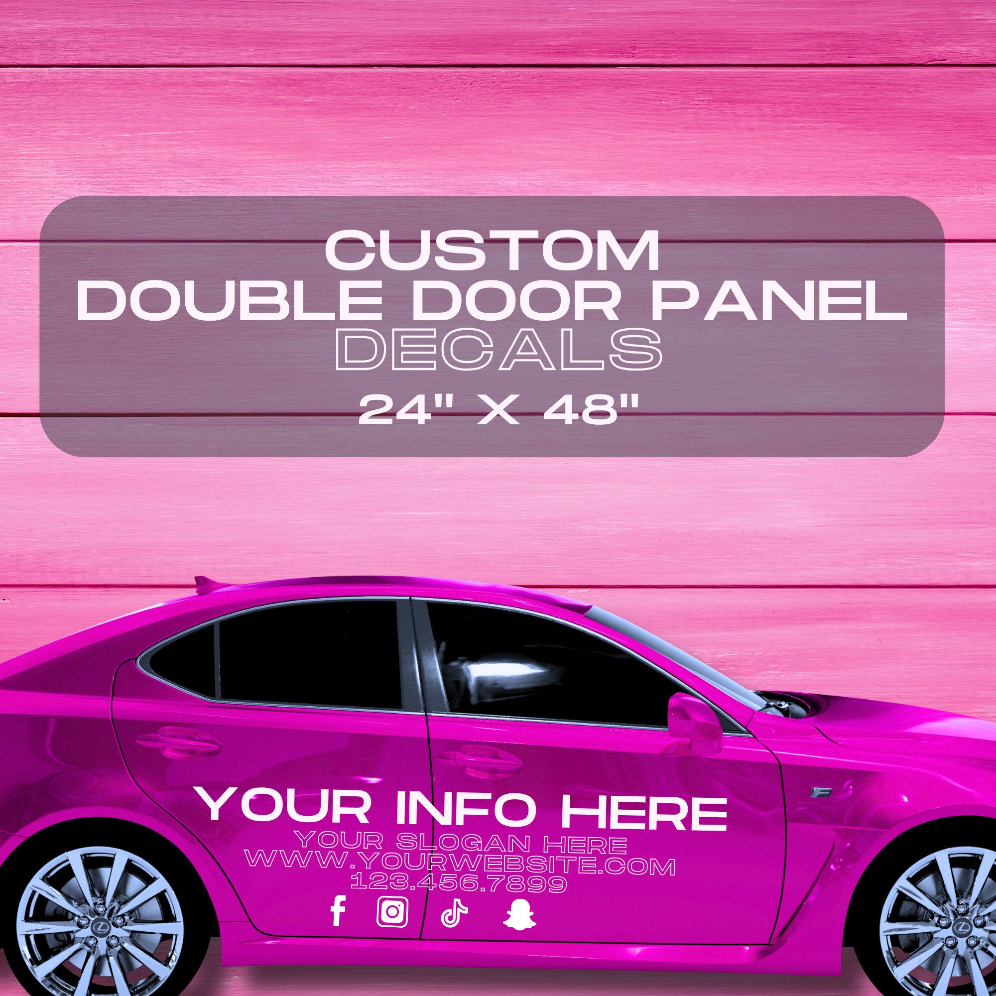 Custom Car Decals - Etsy