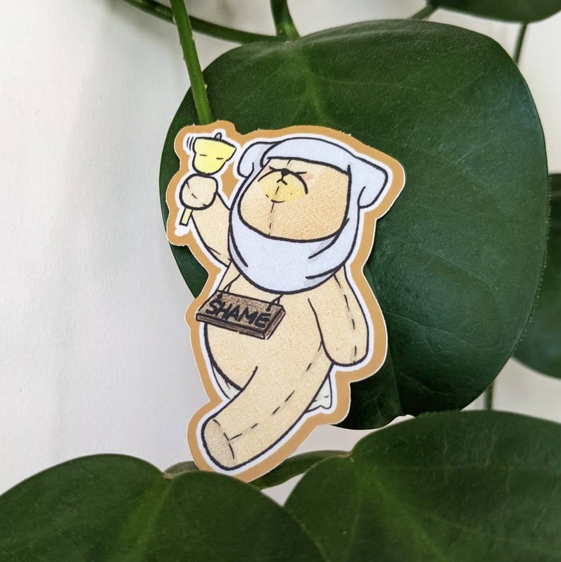 Cute Shame Bear Vinyl Sticker. Game of Thrones Inspired Nun. Cersei's ...