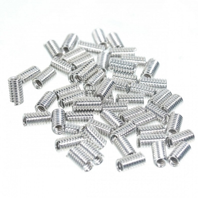 Cord Coil Spring End Crimp Fasteners for Jewelry Necklace - Etsy