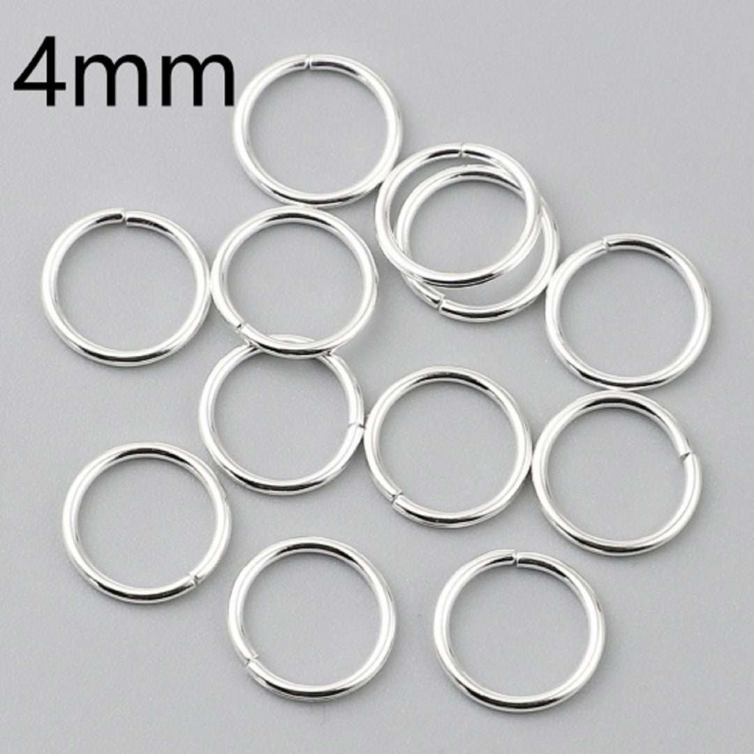 Open Jump Rings Findings Circle Ring Round Silver Plated 4mm Dia - Etsy