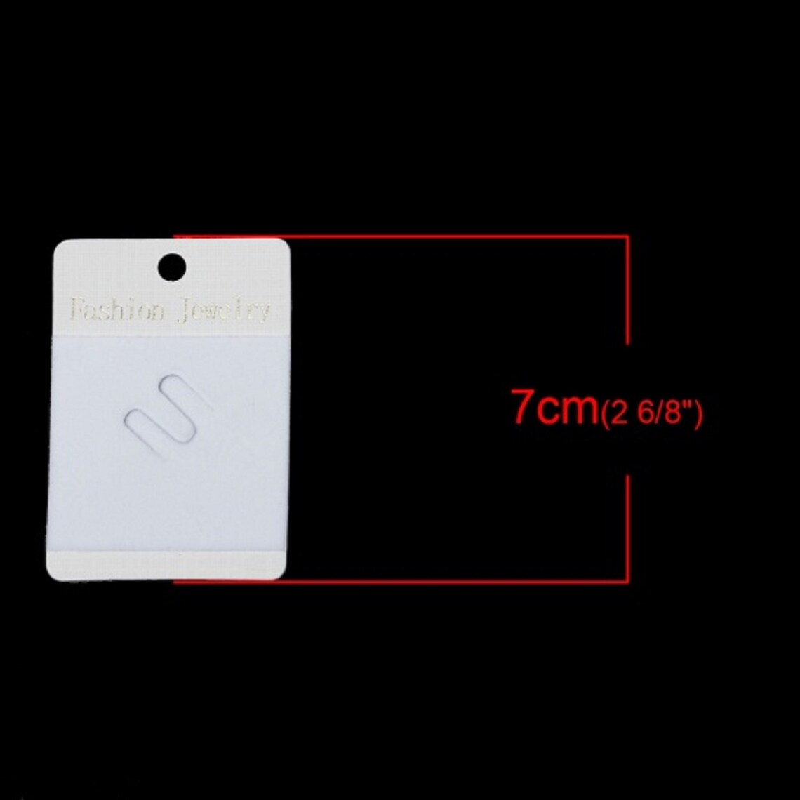 Plastic Jewelry Brooch Display Cards Rectangle White 70mm2 6/8 X 49mm1 ...