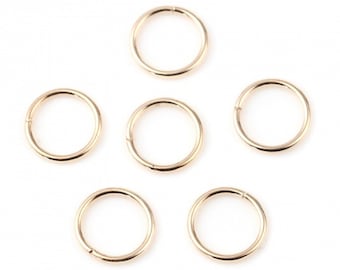 Jump Ring,open Jump Rings,200pcs Gold Plated Jump Rings-6mm - Etsy