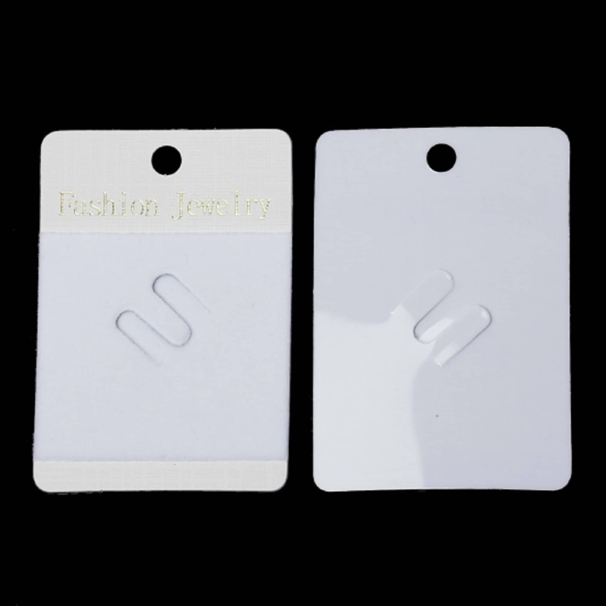 Plastic Jewelry Brooch Display Cards Rectangle White 70mm2 6/8 X 49mm1 ...