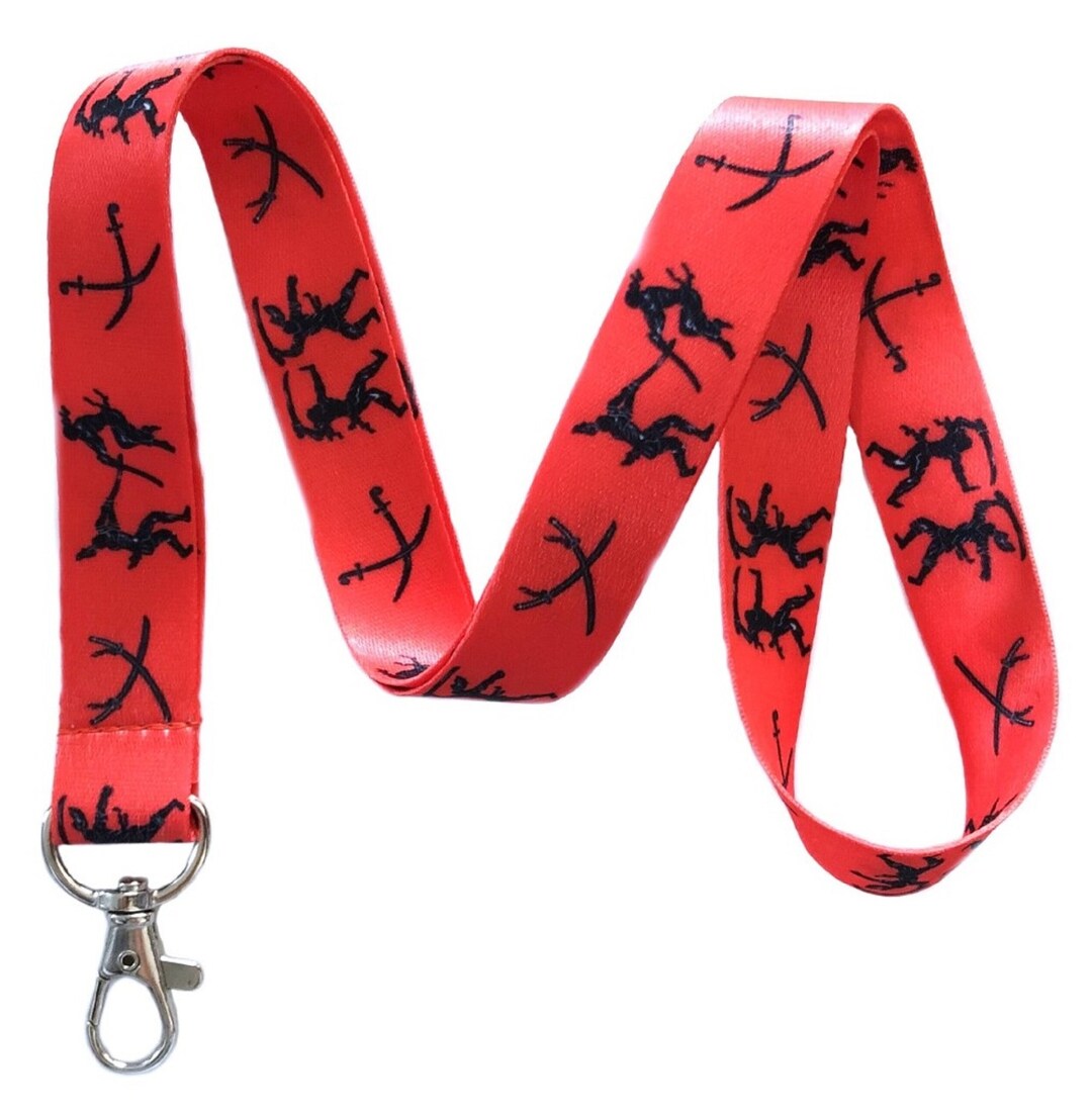 Fighting Ninja Print Lanyard ID Badge Holder W/ Decorated Card Insert ...