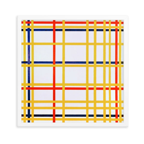 New York City I by Piet Mondrian Wall Art 1942 - Etsy UK