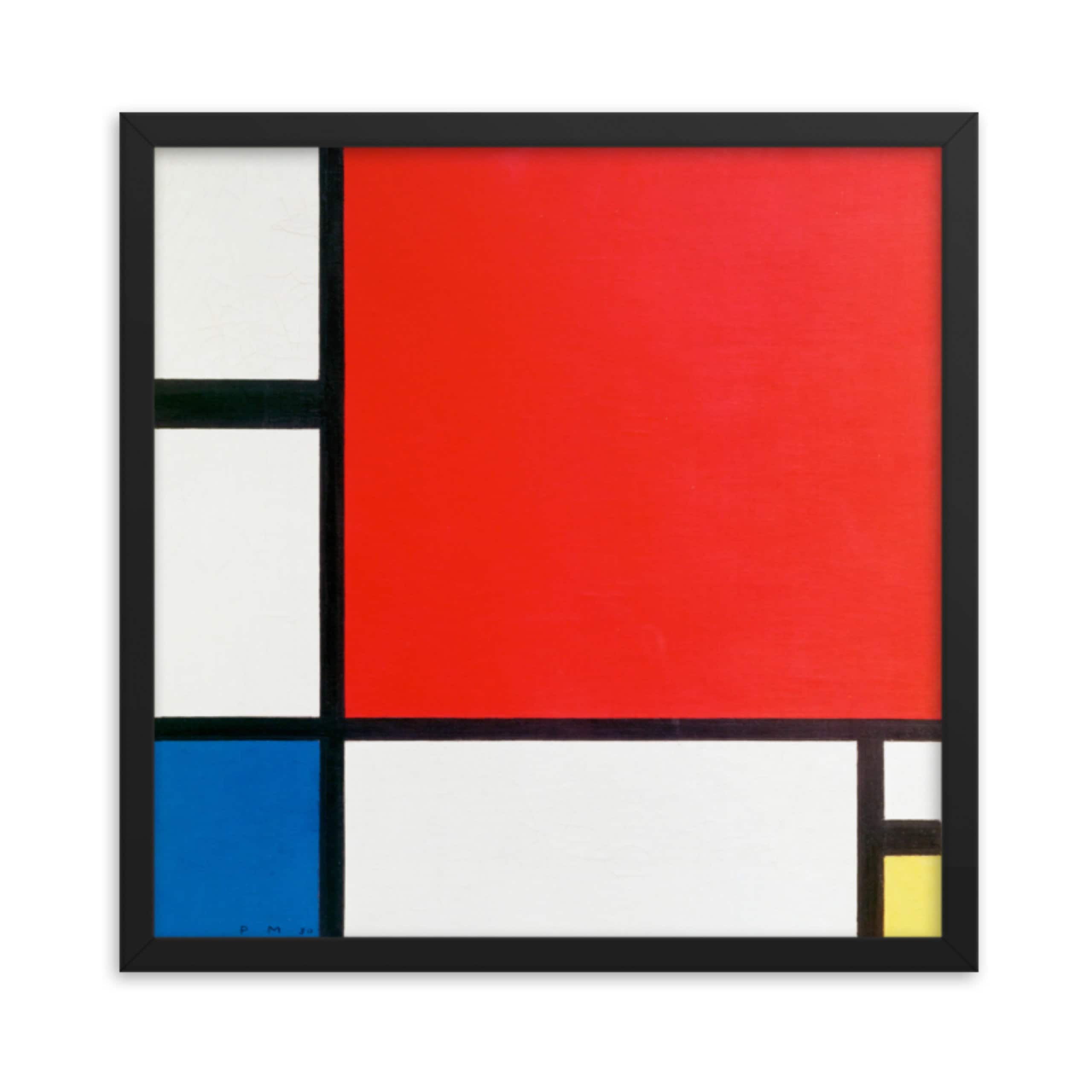 Composition With Red, Blue, and Yellow (1930) by Piet Mondrian Famous ... Composition With Red, Blue, and Yellow (1930) by Piet Mondrian Famous ...