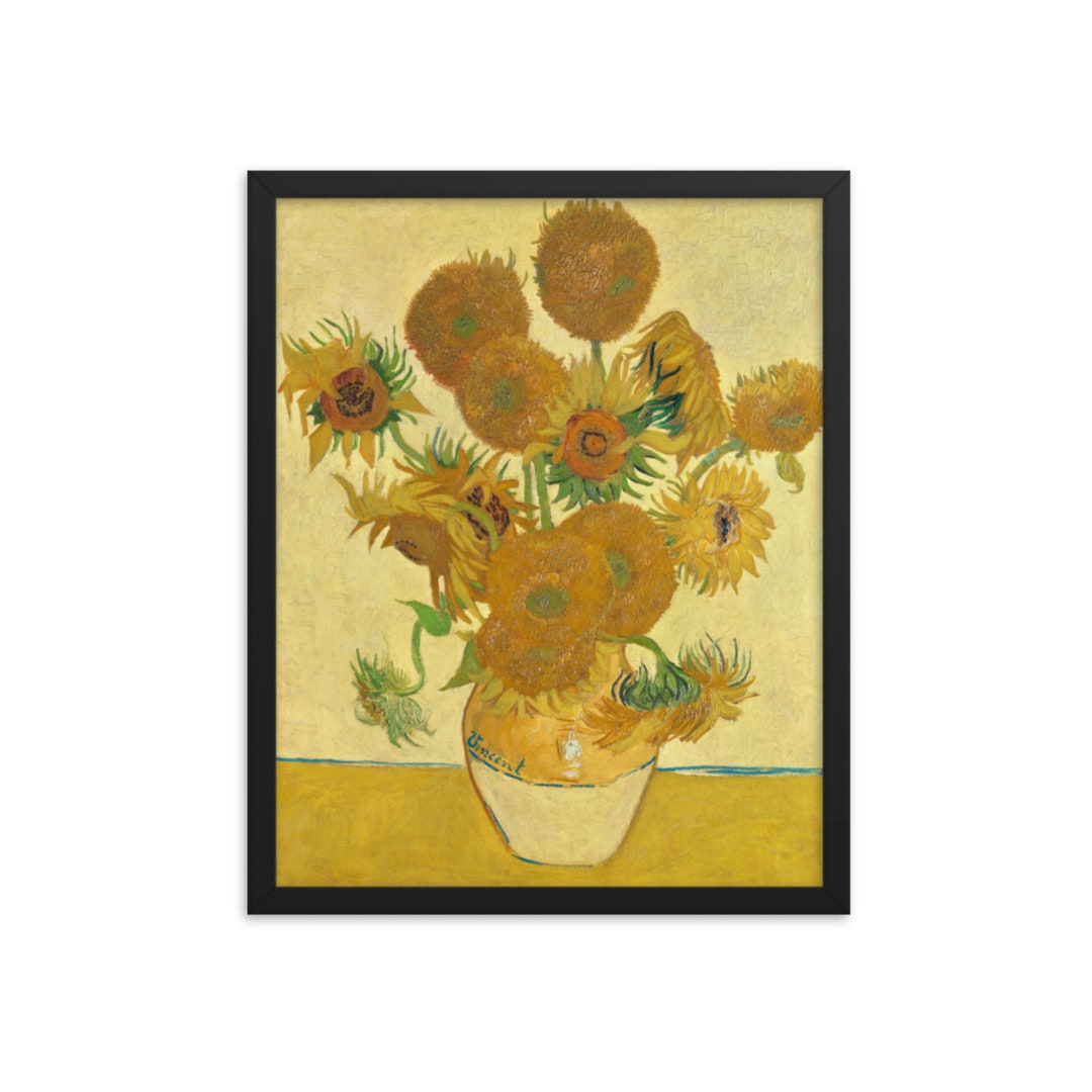 Sunflowers (1888) Famous Still Life Painting by Vincent Van Gogh Print ...