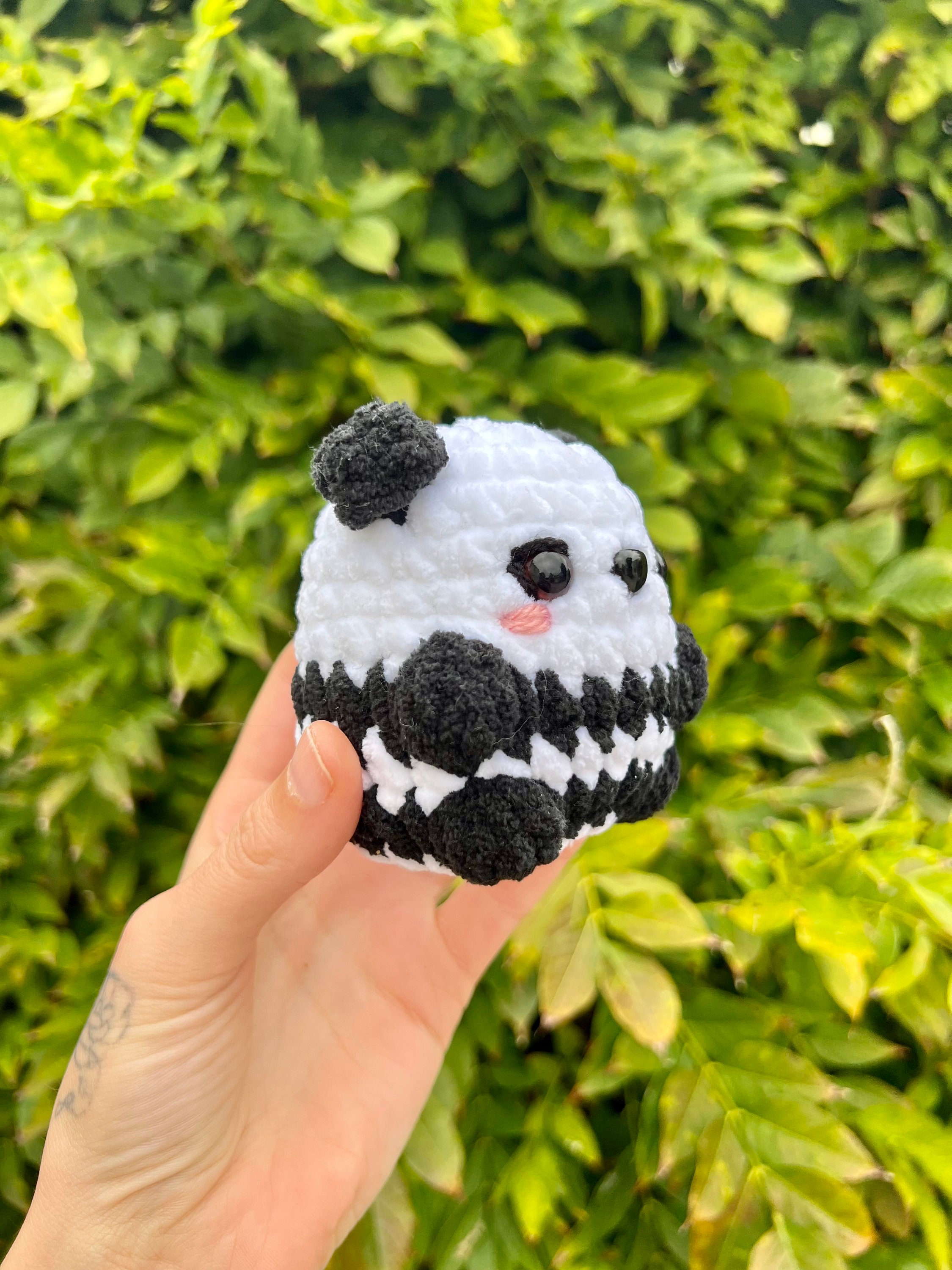 Chonky Panda Bear Handmade Crochet Plushie - Etsy