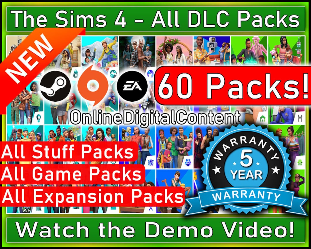 The Sims 4 Complete Collection All DLC / Expansions / Game / - Etsy México