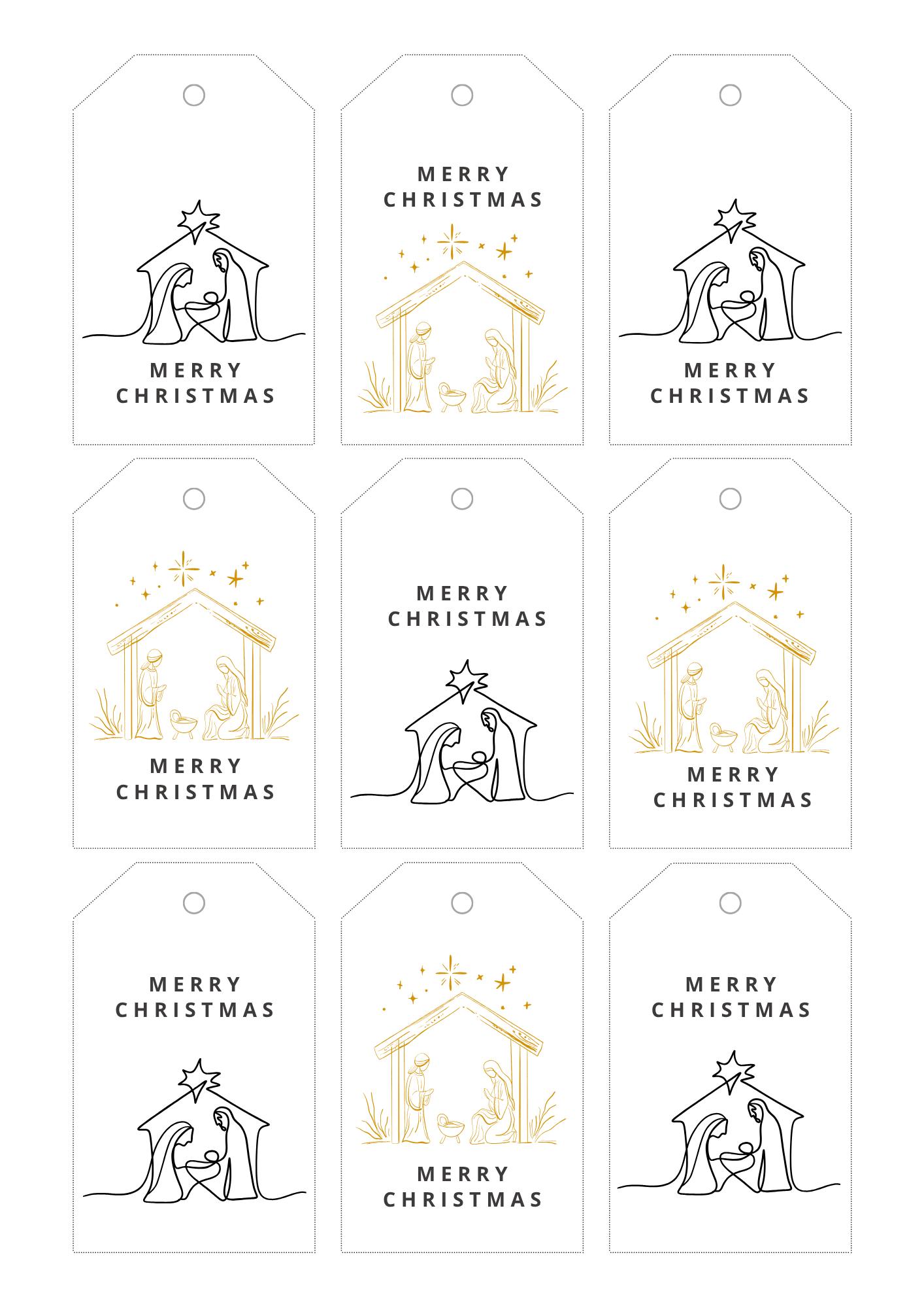 Christmas Gift Tags Printable - Christmas Favor Tags - Holiday Tags ...