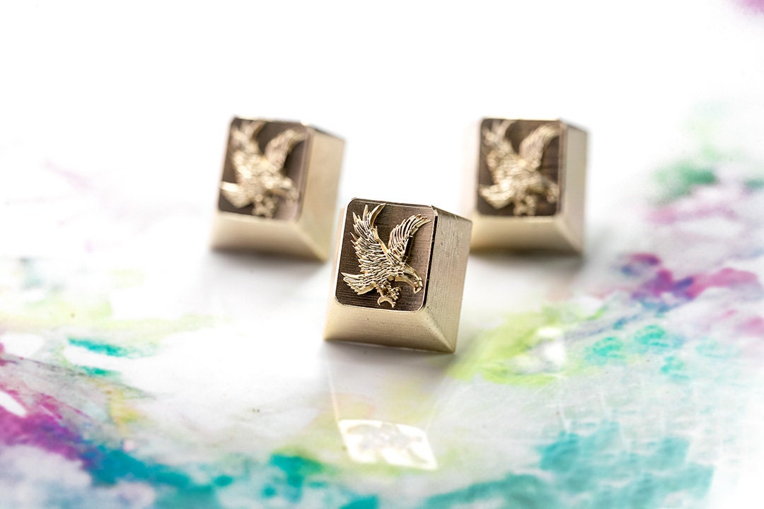 Freedom Keycaps - Brass and Copper - CNC Machined Eagle Keycap - Cherry ...