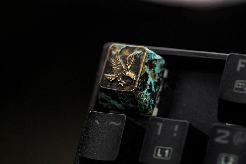 Freedom Keycaps - Brass and Copper - CNC Machined Eagle Keycap - Cherry ...