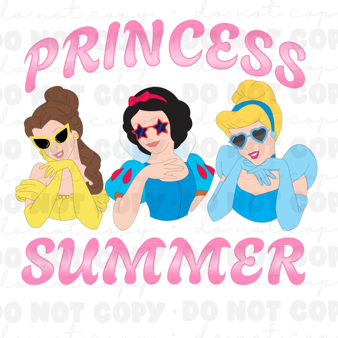 Princess Summer PNG Digital Download - Etsy