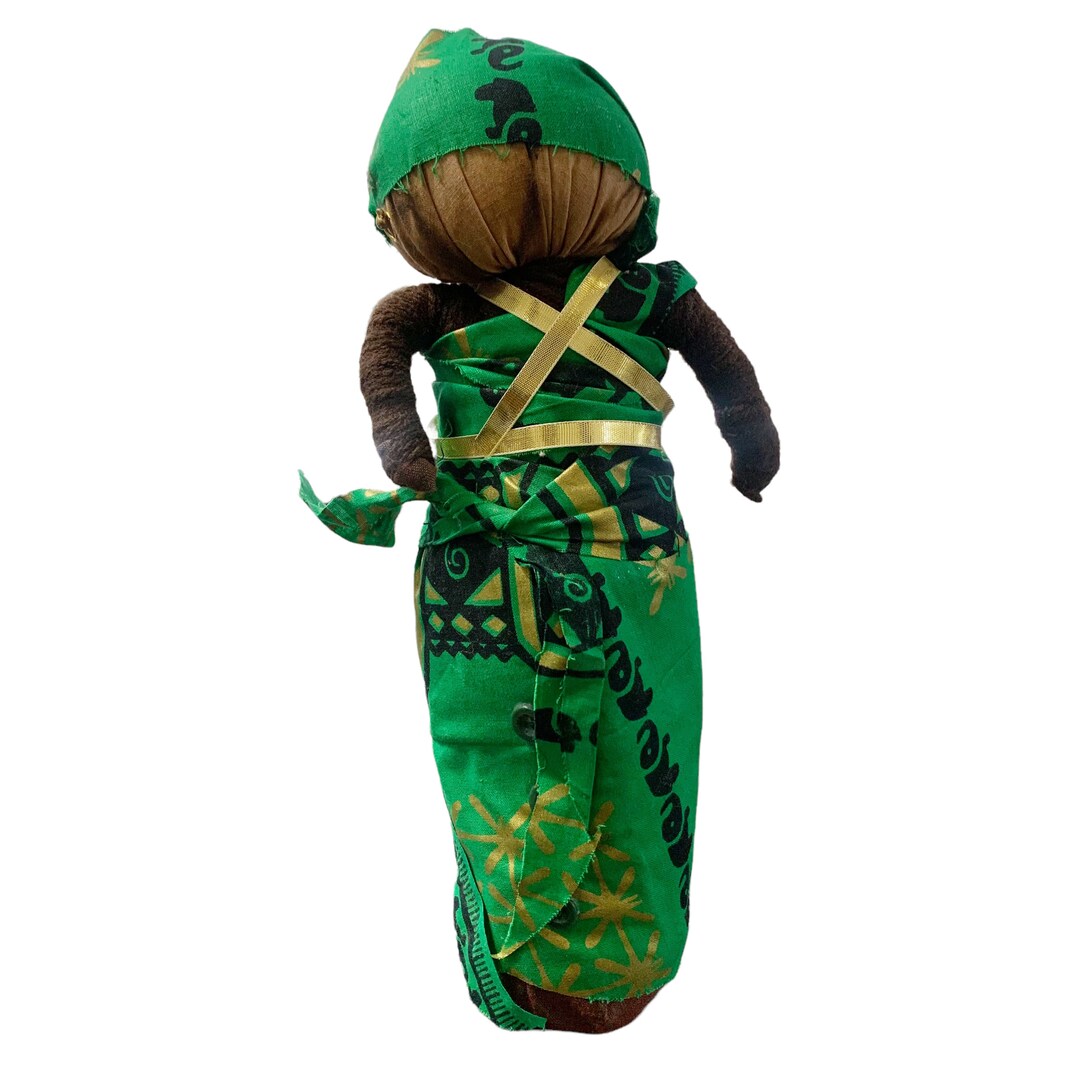 Vintage African American Handmade Rag and Plastic Doll 11"handmade ...