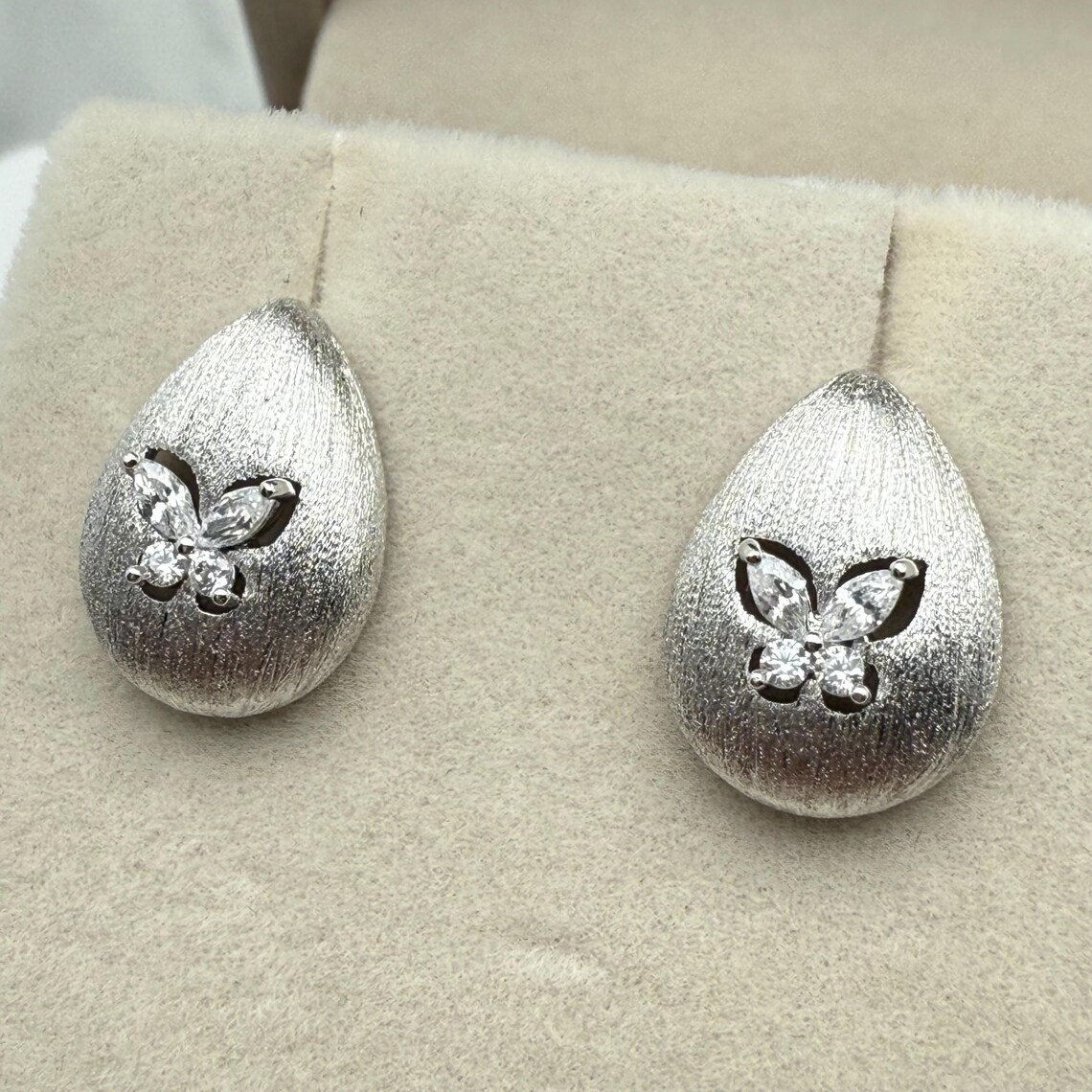 Italian Florentine 18K Yellow Gold Sterling Silver Butterfly Motif ...