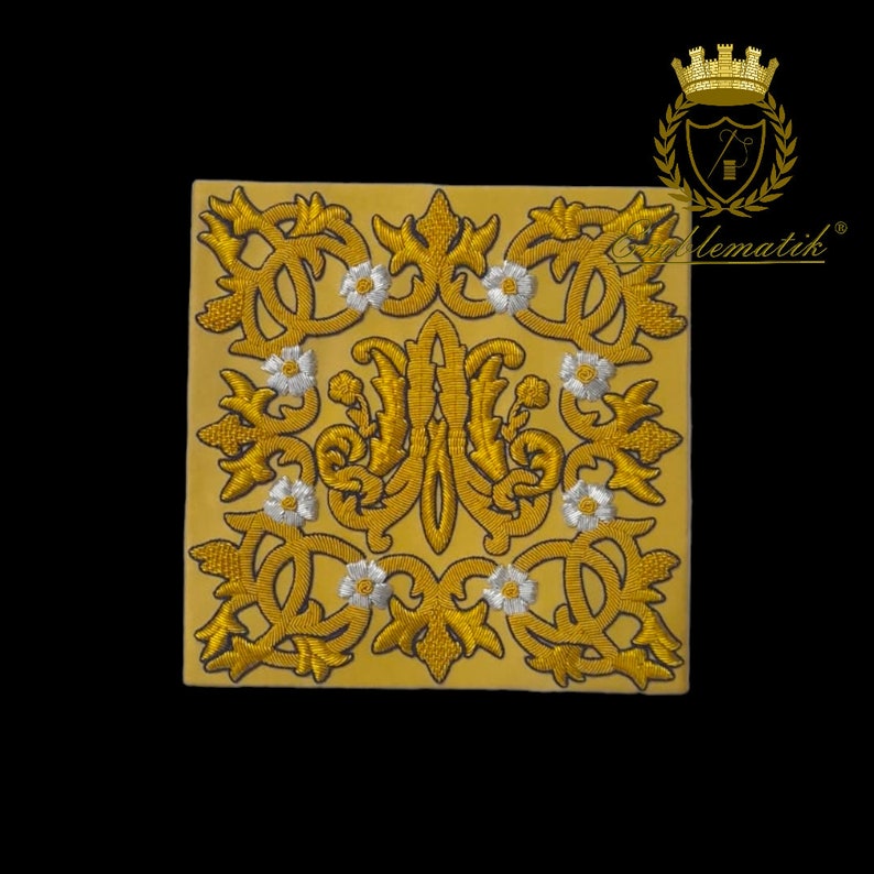 Handmade Embroidered Metal Pall Liturgical Ornament 18 X 18cm - Etsy